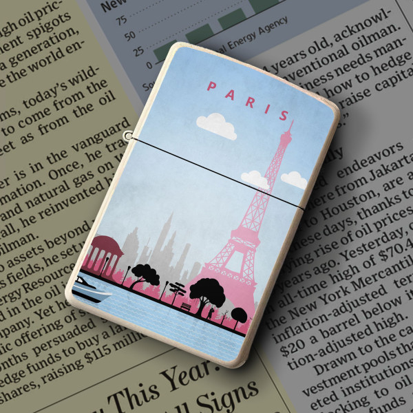 Upaljač Paris Travel Poster