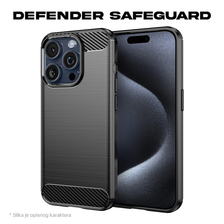 Futrola Defender Safeguard za iPhone 16 Pro Max 6.9 crna