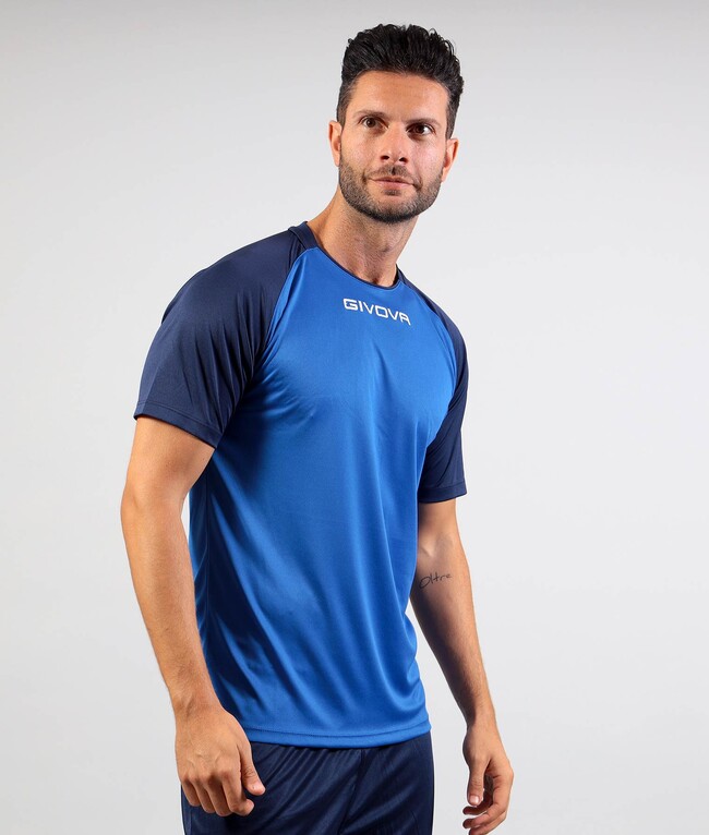 SHIRT CAPO INTERLOCK AZZURRO/BLU Tg. 3XL