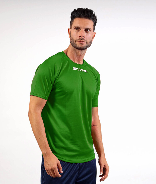 SHIRT GIVOVA ONE MICROFORATA VERDE Tg. S