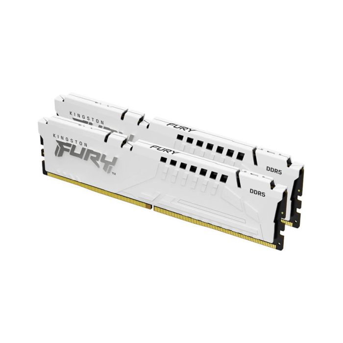 Ram memorija Kingston DIMM DDR5 64GB (2x32GB kit) 6400MT/s KF564C32BWK2-64 FURY Beast White XMP