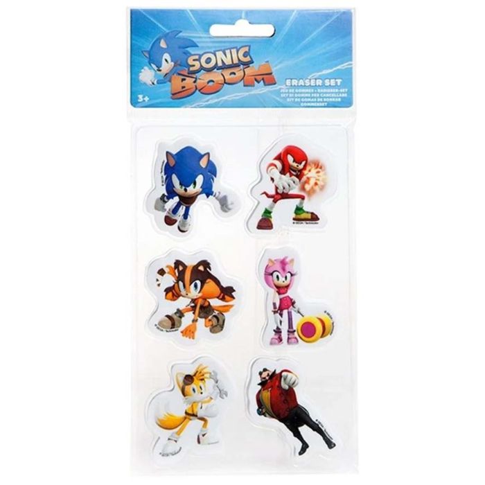 Set gumica Other Sonic Boom 6pcs eraser pack