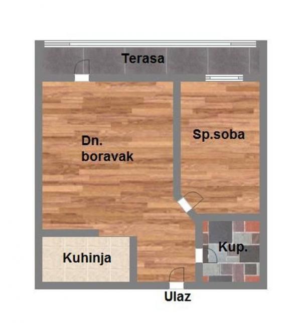 Dvosoban stan na prodaju, 40m2, 92.800€