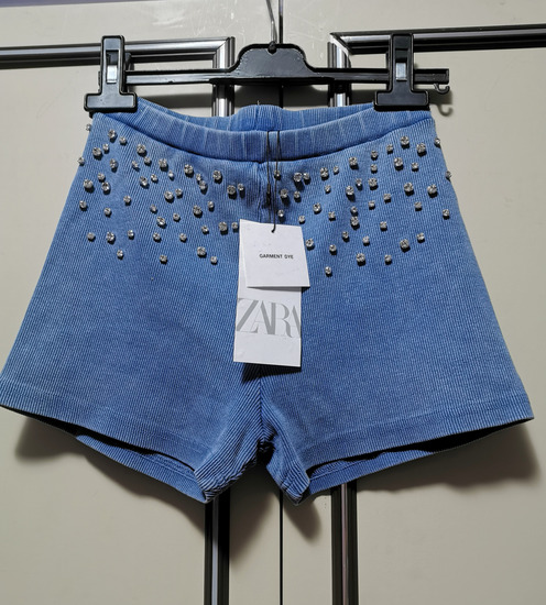 Zara highwaist šorc sa kamenčićima S/M