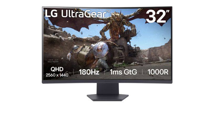 LG GEJMERSKI ZAKRIVLJENI MONITOR UltraGear 32GS60QC-B 32" VA LED QHD 180Hz