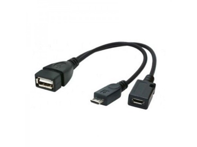 A-OTG-AFBM-04 Gembird USB OTG AF + Micro BF to Micro BM cable, 0.15 m