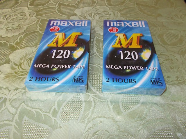 Maxell M 120 - 2 nove VHS video kasete