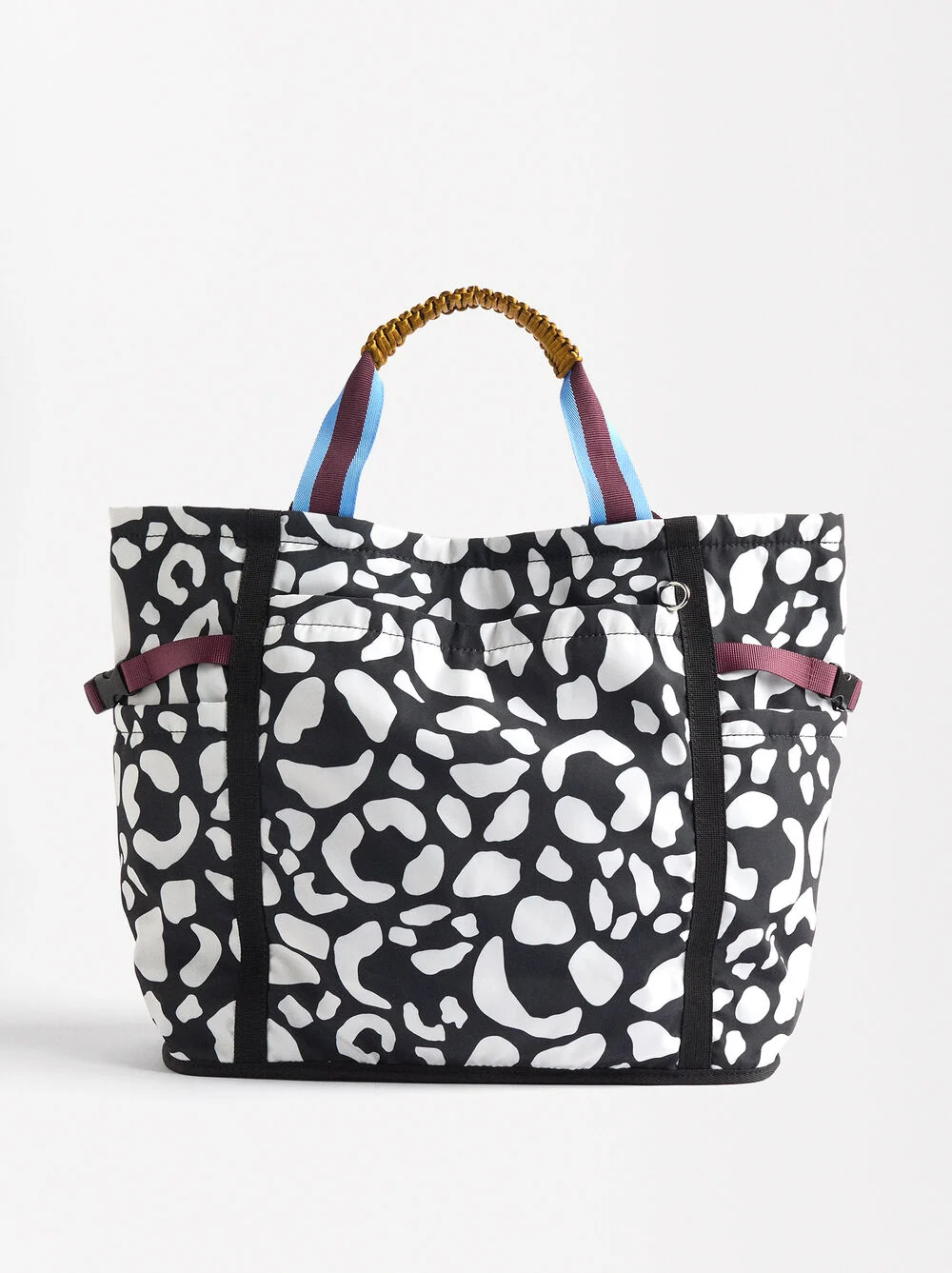 Leopard Print Nylon Tote Bag