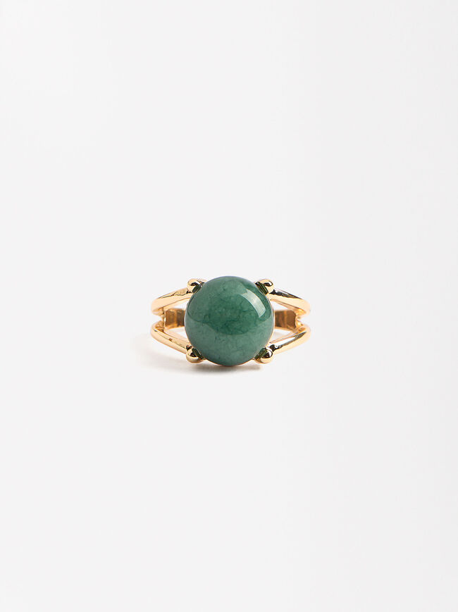 Ring With Round Stone