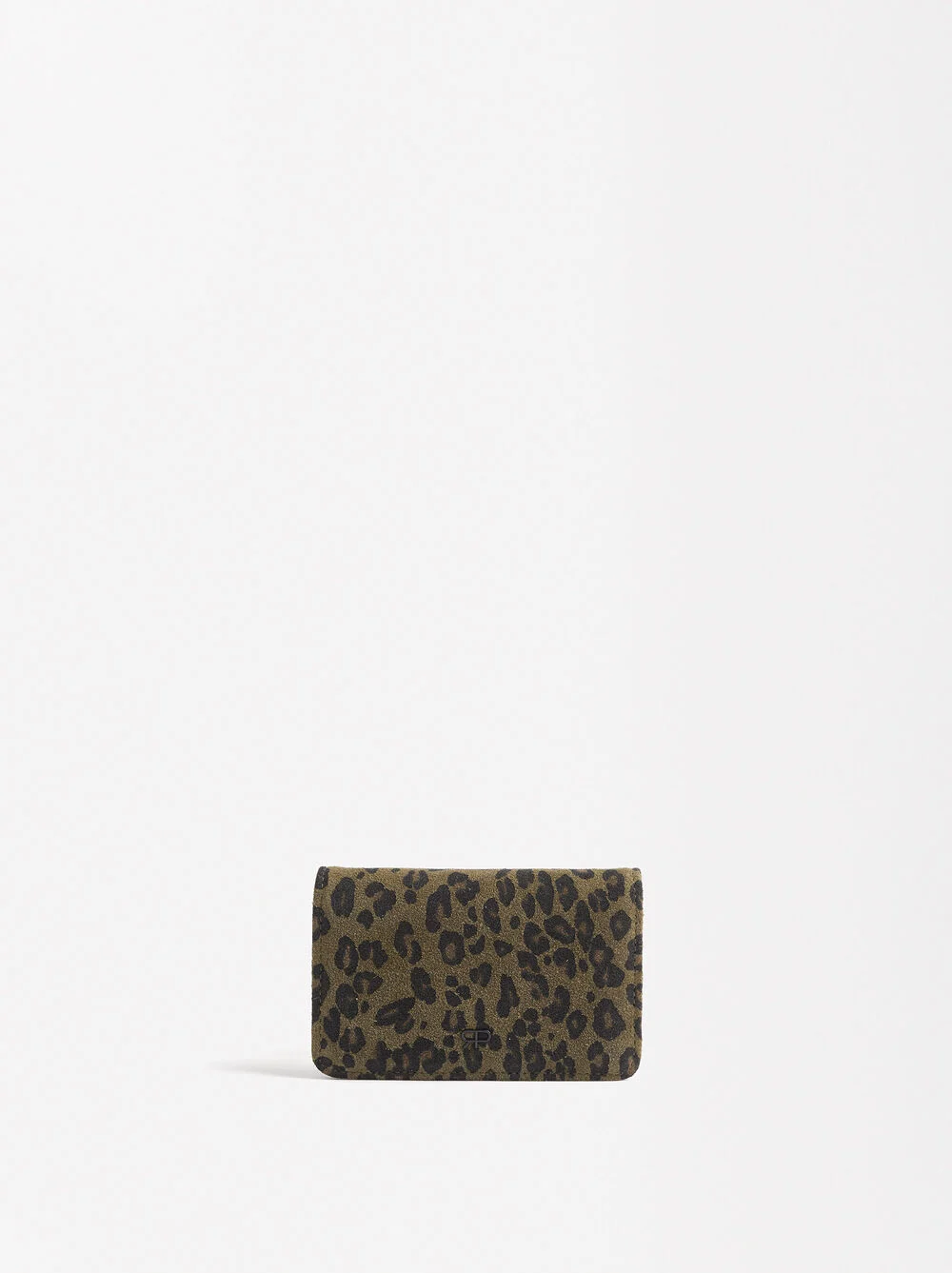 Leopard Print Leather Cardholder