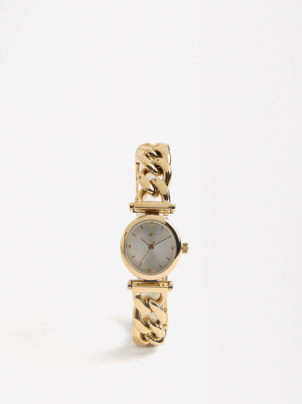 Oval Watch With Link Bracelet