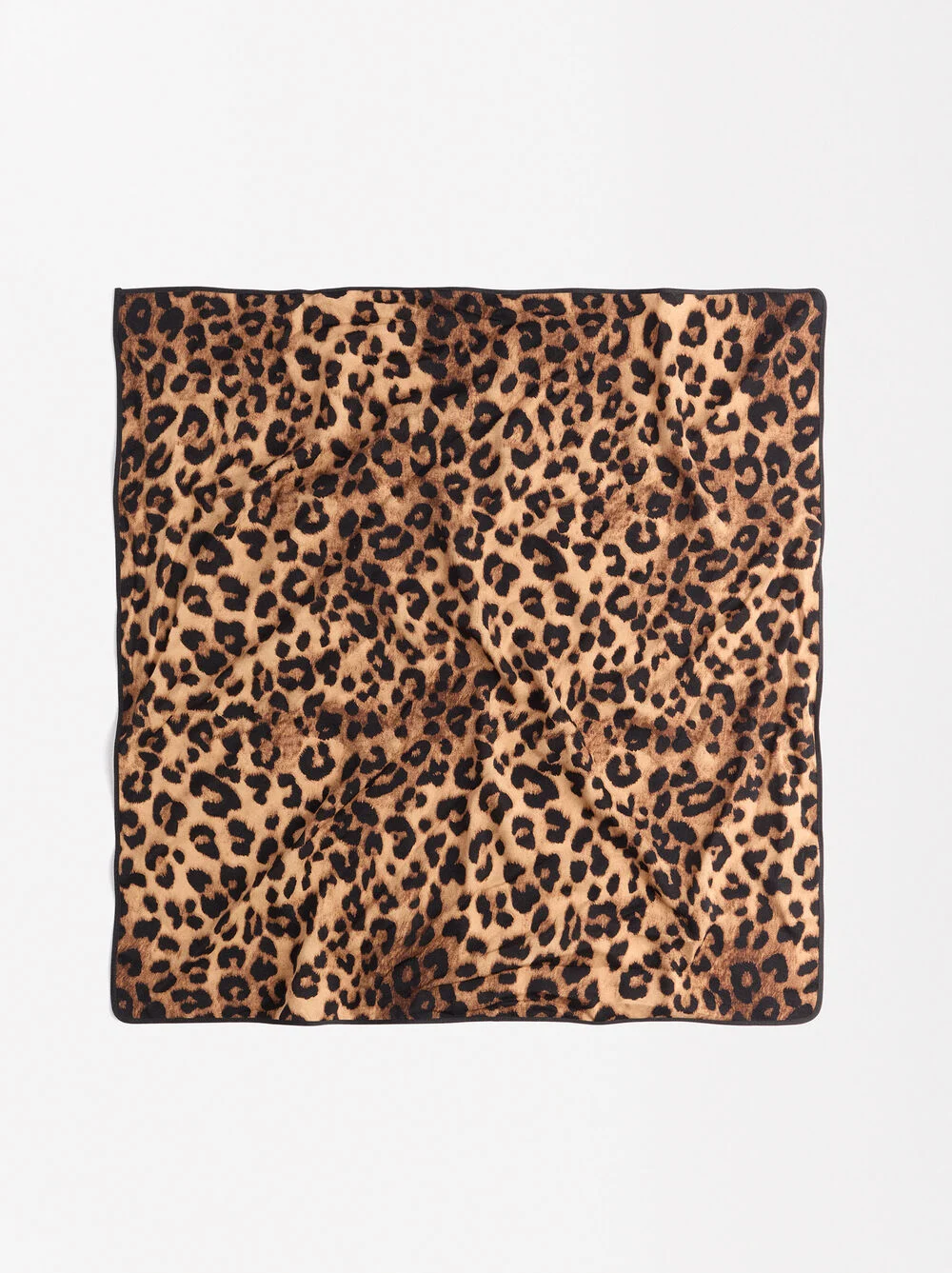 Leopard Print Square Scarf