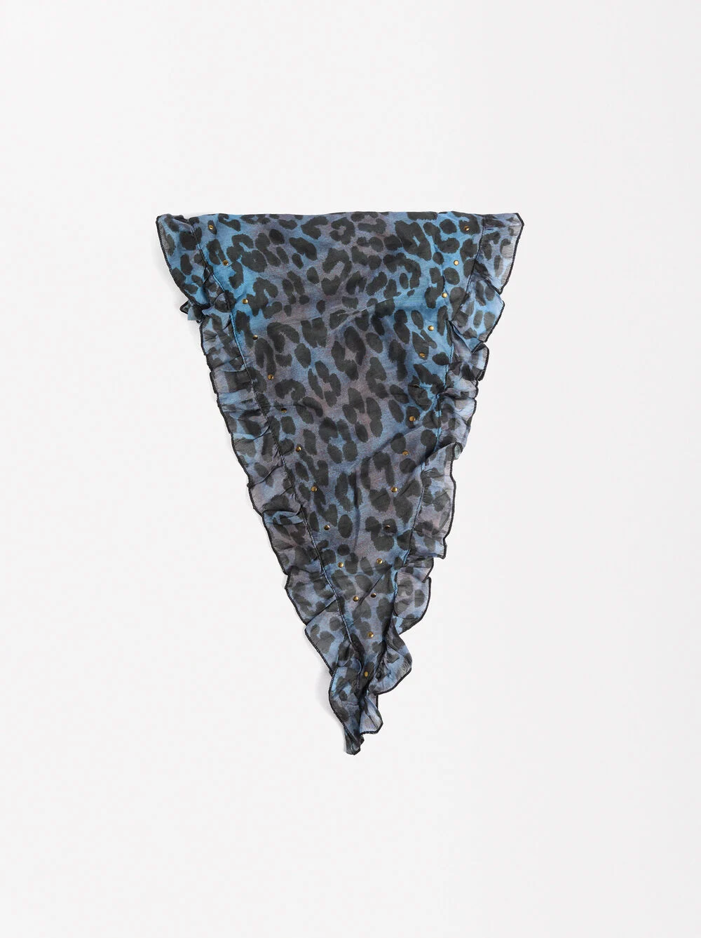 Leopard Print Square Scarf