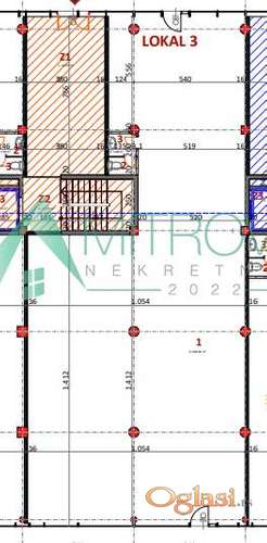 Liman 3, poslovni prostor površine 211m2.