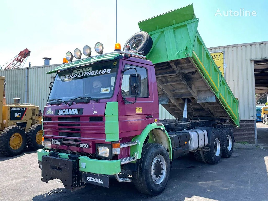 Scania P113-360 Kipper 6x6 Big Axle's Full Steel Suspension Good Condit kiper