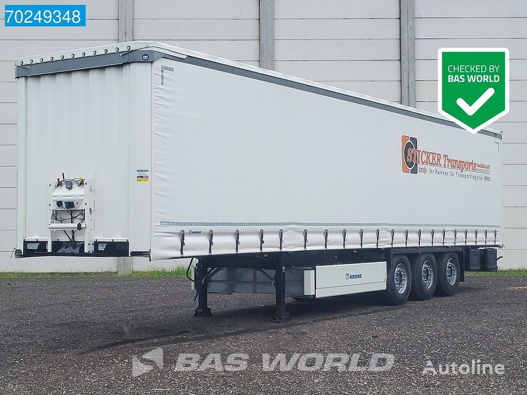 Nova Krone SD 3 axles UNUSED Palettenkasten Liftachse Sliding Roof poluprikolica sa kliznom ceradom