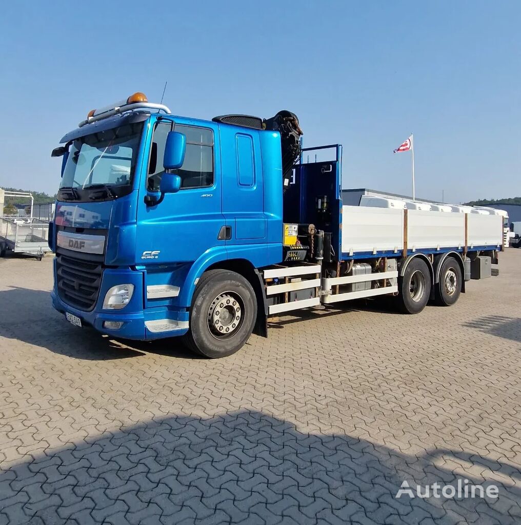 DAF CF 400 6x2*4 - Palfinger 18502 with remote - Euro 6 - Steering a kamion s ravnom platformom