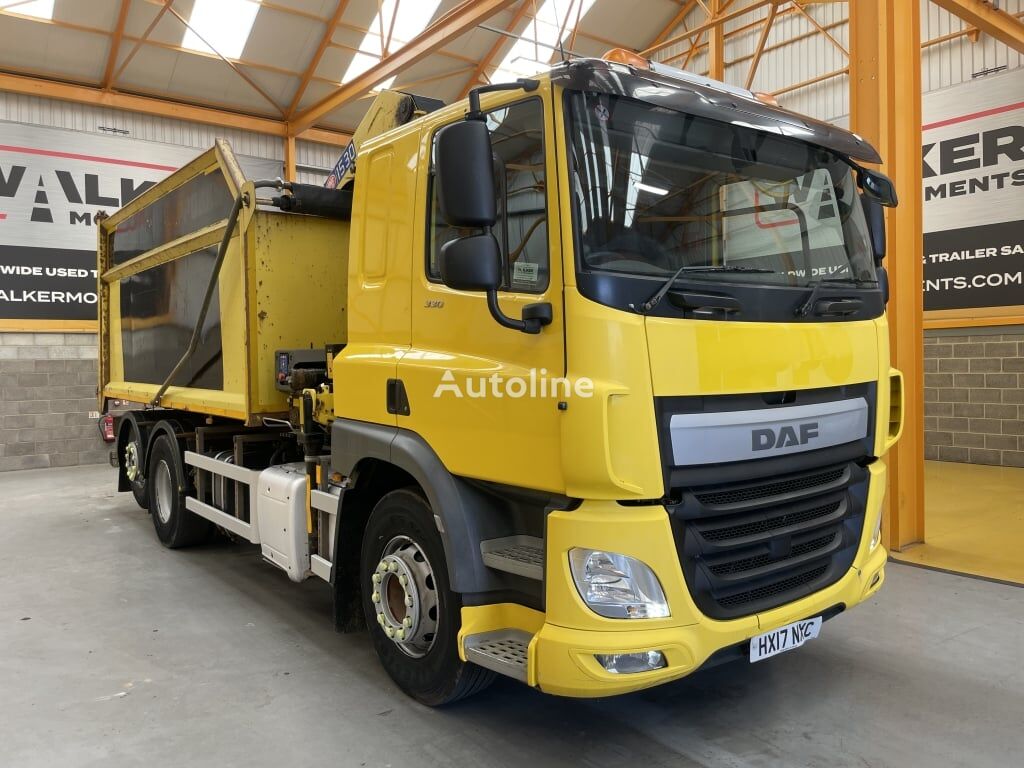 DAF CF 330 *EURO 6* 6X2 TIPPER/CRANE – 2017 – HX17 NXC kamion s ravnom platformom