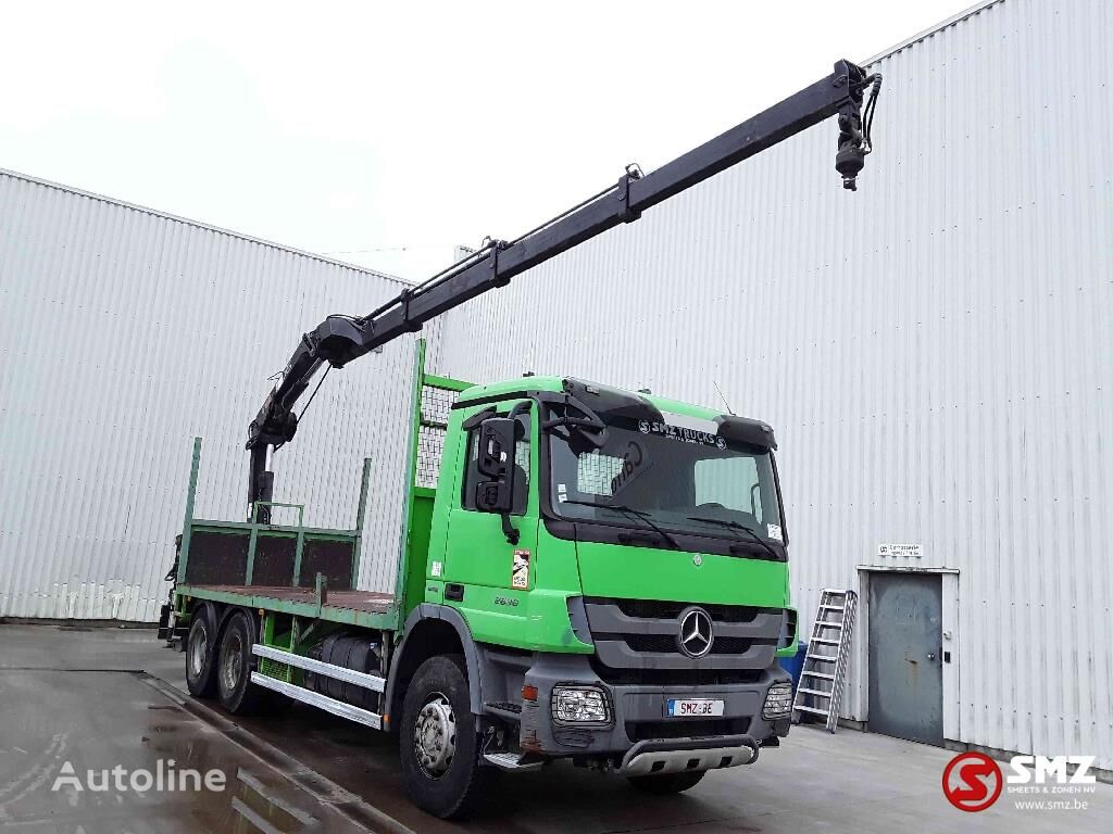 Mercedes-Benz Actros 2636 hiab 144e 3 remote kamion s ravnom platformom