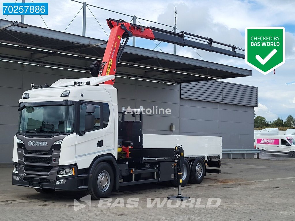 Novi Scania G420 6X2 Palfinger PK24.001 SLD 5 Kran Crane Retarder Lift+Lenka kamion s ravnom platformom