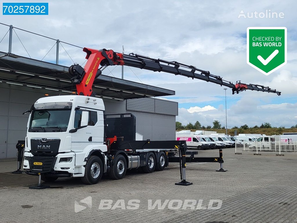 Novi MAN TGS 35.510 8X4 Palfinger PK92002 SH Kran Crane Hydrodrive Lift+L kamion s ravnom platformom