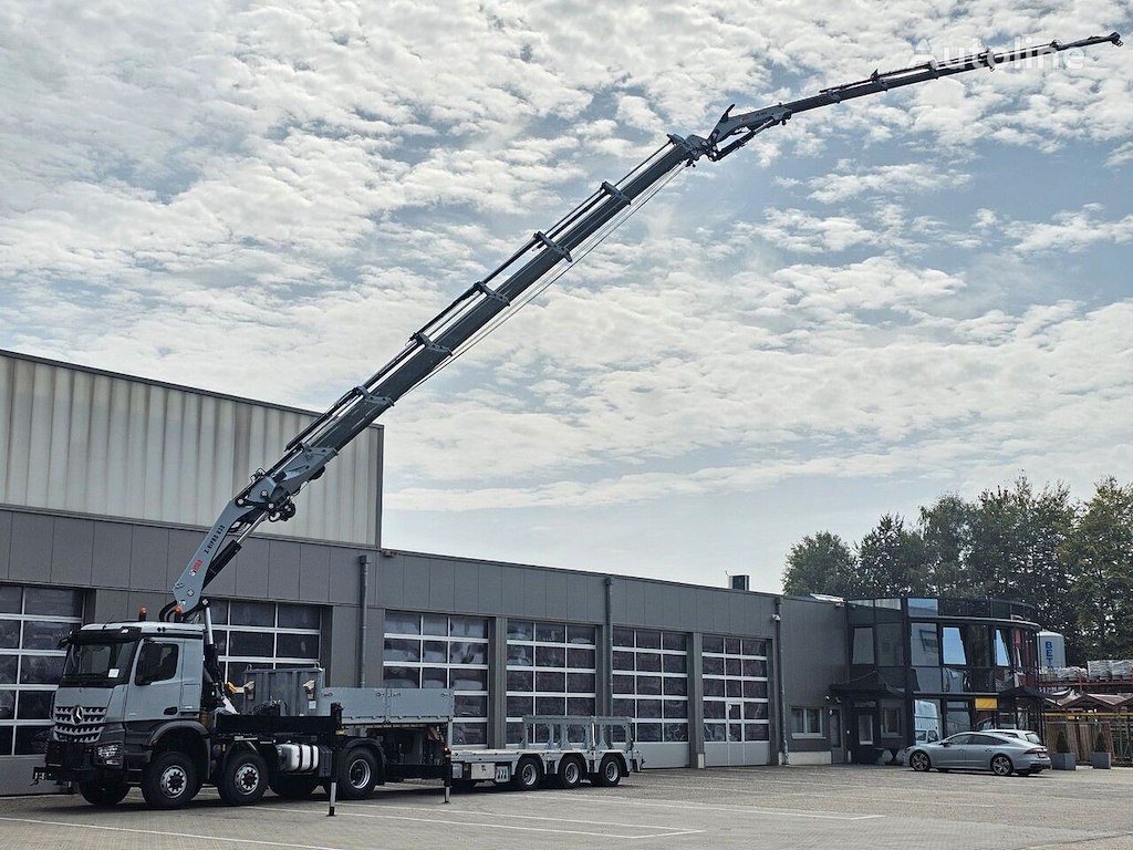 Mercedes-Benz Arocs 4151 SZM + HIAB 638 Fly Jib /Seilwinde 6x6 kamion s ravnom platformom