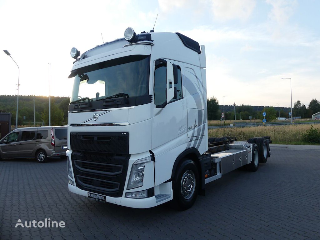 Volvo FH 4 540 / 6x2 / EURO 6 / RETARDER / RAMA DO ZABUDOWY / kamion šasija