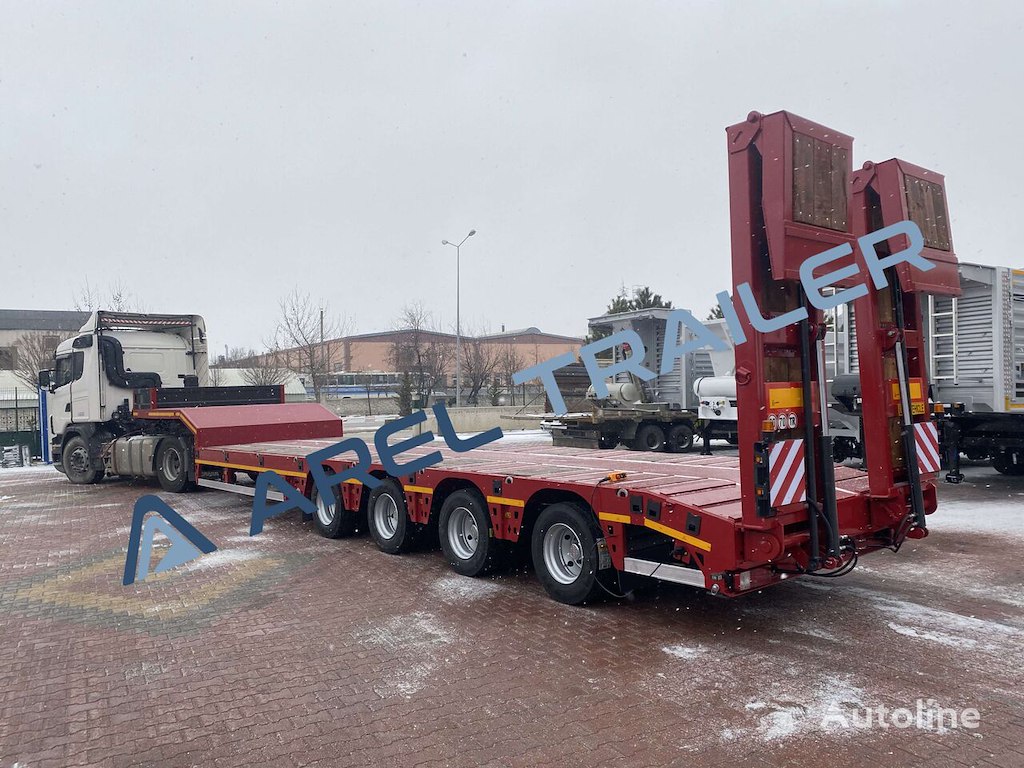 Nova Arel Trailer 4 AXLE LOWBED SEMI TRAILER WHEEL WELLS poluprikolica sa niskom platformom