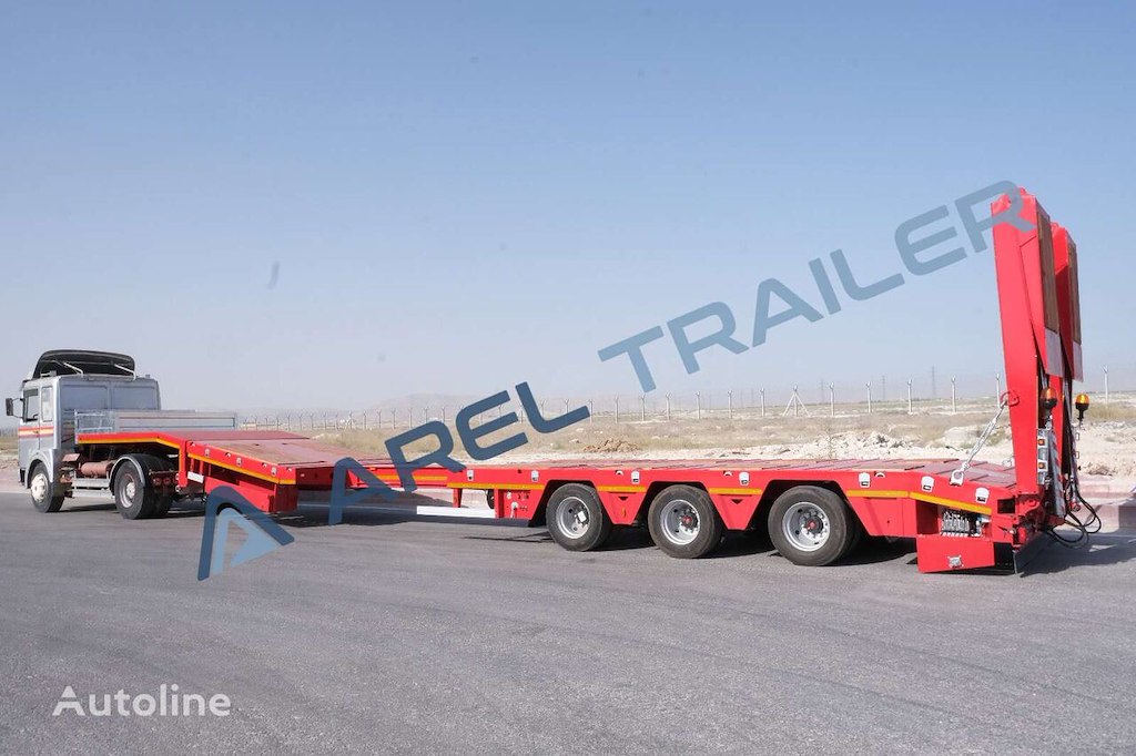 Nova Arel Trailer 3 AXLE LOWBED SEMI TRAILER HYDRAULIC PLATFORM 2024 poluprikolica sa niskom platformom