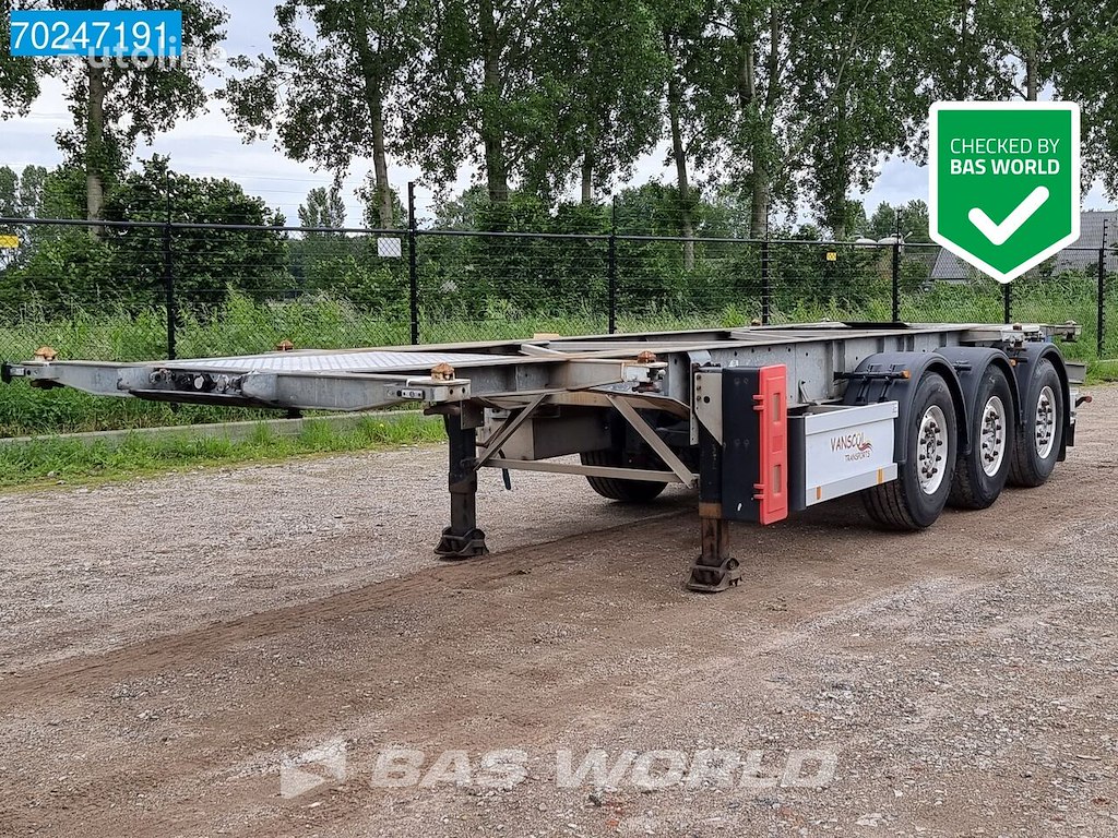 Groenewegen 30 CC-14-27 3 axles 1x20 ft 1x30ft Liftachse poluprikolica za prevoz kontejnera