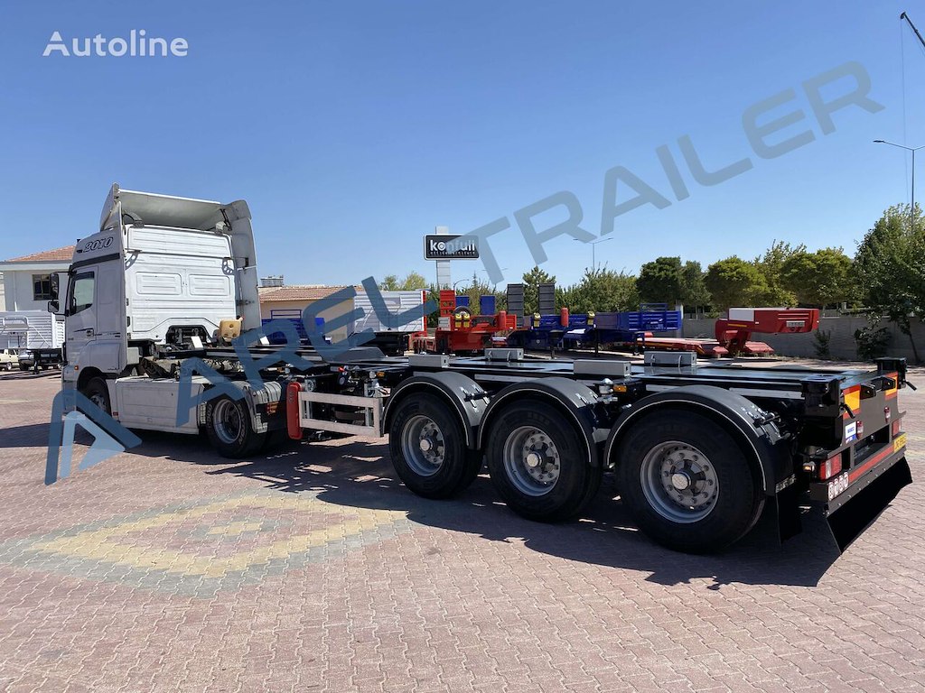 Nova Arel Trailer SKELETAL CONTAINER SEMI TRAILER 20 FT 30 FT 40 FT 45 FT SLIDING poluprikolica za prevoz kontejnera