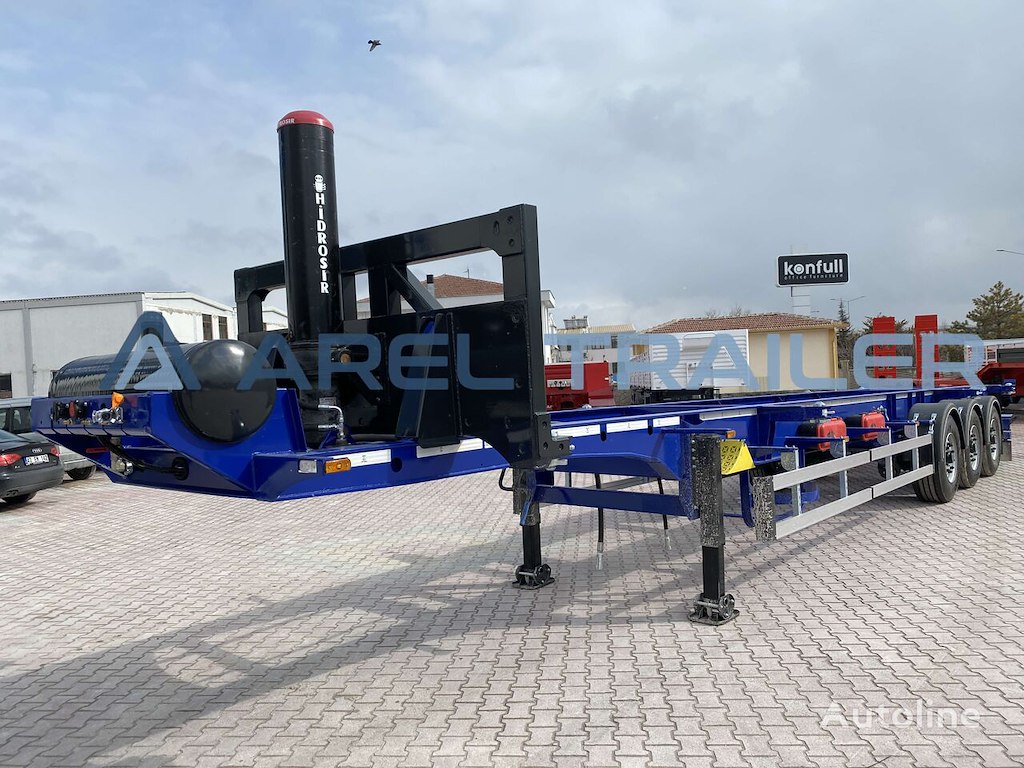 Nova Arel Trailer TIPPING SKELETAL CONTAINER SEMI TRAILER 20 FT 30 FT 40 FT 45 FT poluprikolica za prevoz kontejnera