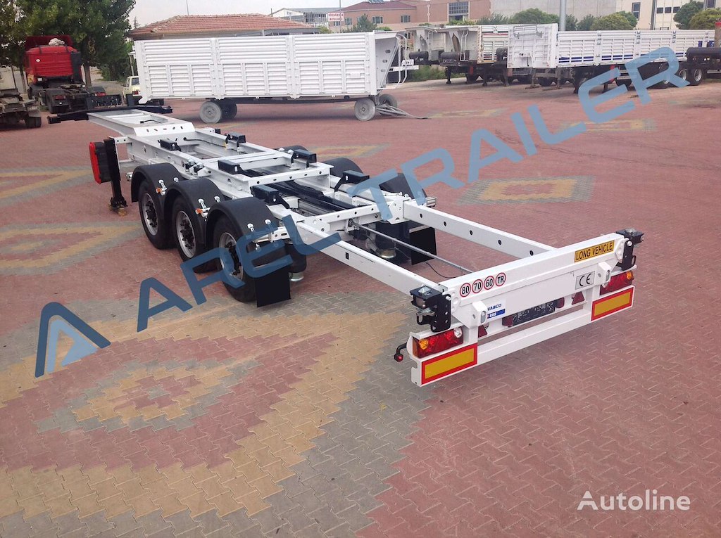 Nova Arel Trailer SKELETAL CONTAINER SEMI TRAILER 20 FT 30 FT 40 FT 45 FT SLIDING poluprikolica za prevoz kontejnera