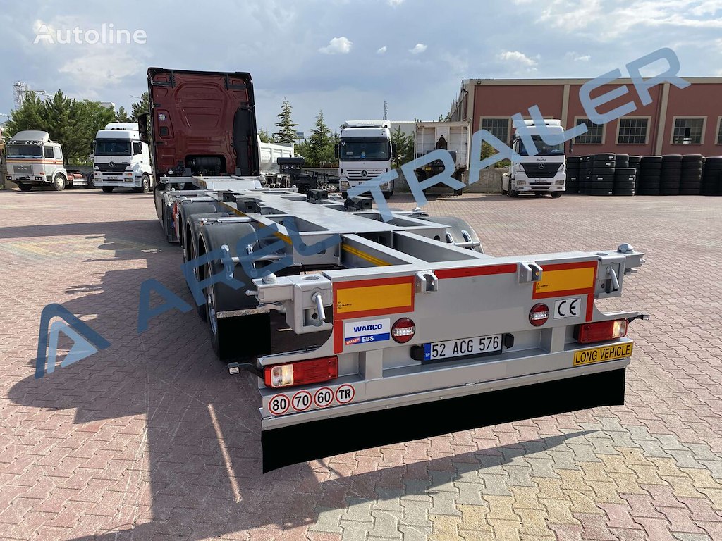 Nova Arel Trailer SKELETAL CONTAINER SEMI TRAILER 20 FT 30 FT 40 FT 45 FT SLIDING poluprikolica za prevoz kontejnera