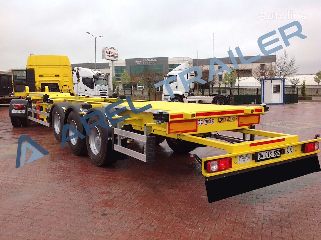 Nova Arel Trailer SKELETAL CONTAINER SEMI TRAILER 20 FT 30 FT 40 FT 45 FT SLIDING poluprikolica za prevoz kontejnera