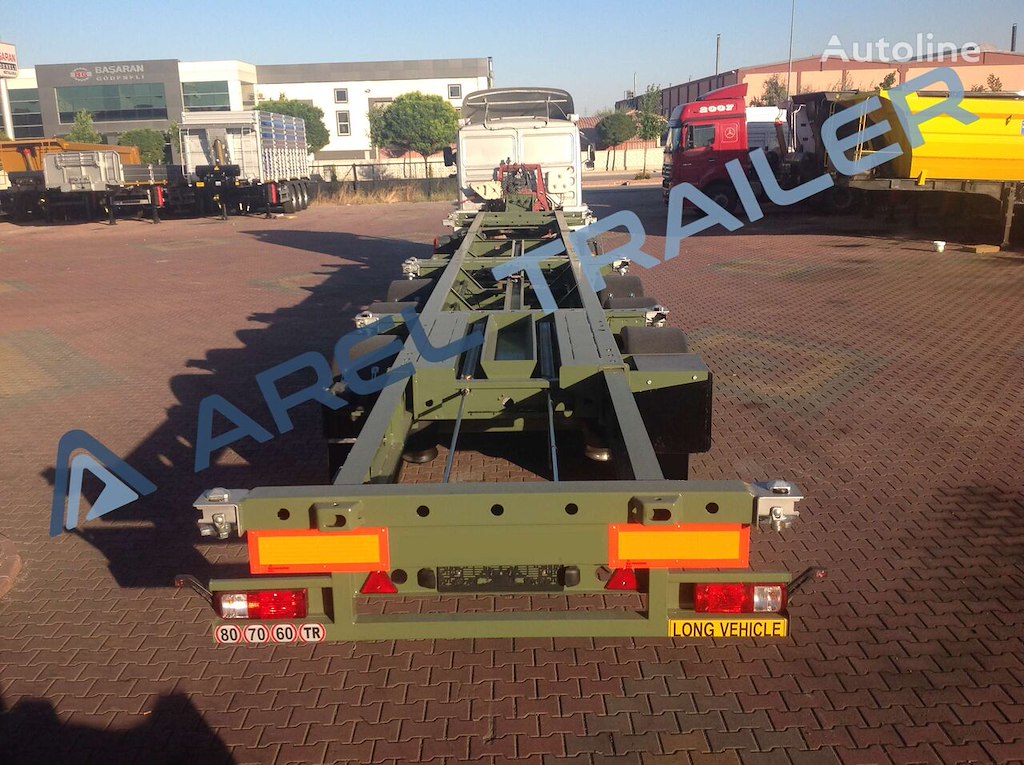 Nova Arel Trailer SKELETAL CONTAINER SEMI TRAILER 20 FT 30 FT 40 FT 45 FT SLIDING poluprikolica za prevoz kontejnera