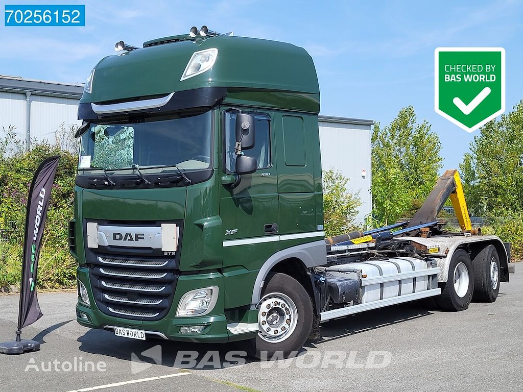 DAF XF 530 6X2 SSC Intarder 2Tanks Lift+Lenkachse Palfinger T20 kamion rol kiper