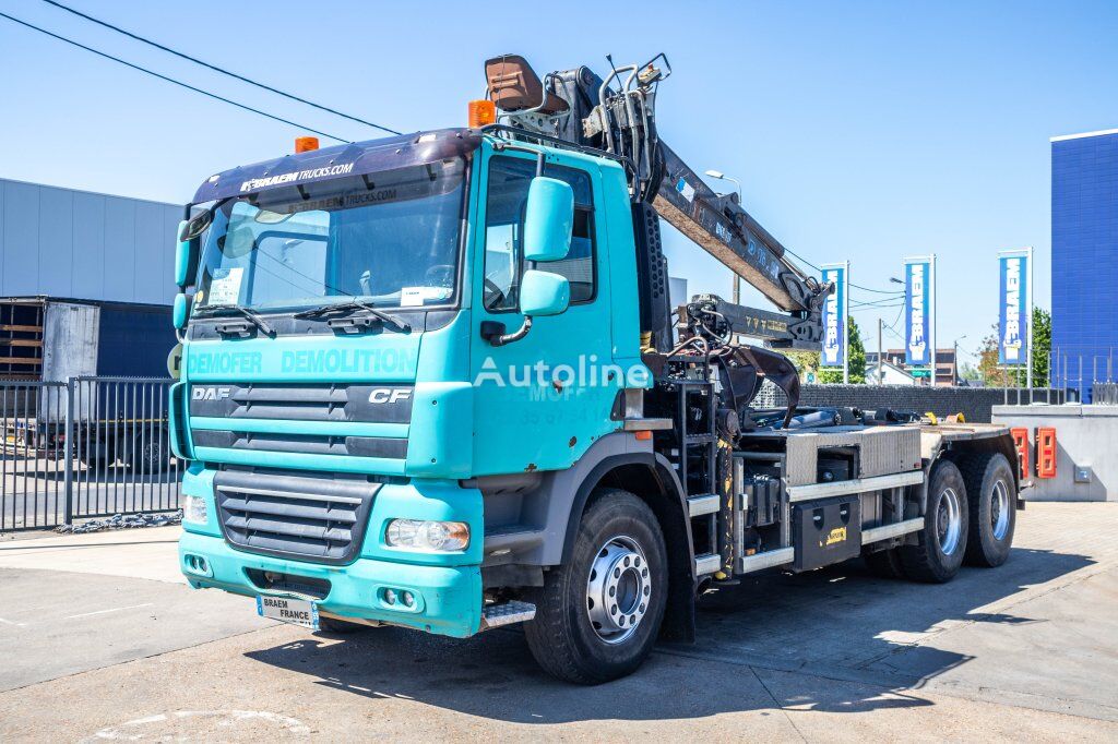 DAF CF 85.410 + DIEBOLT 16Ton/m kamion rol kiper