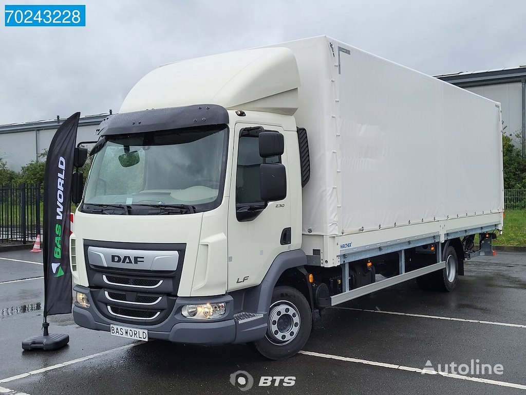 Novi DAF LF 230 4X2 12tonner Manual Ladebordwand ACC Euro 6 kamion sa klizna zavesa cerada