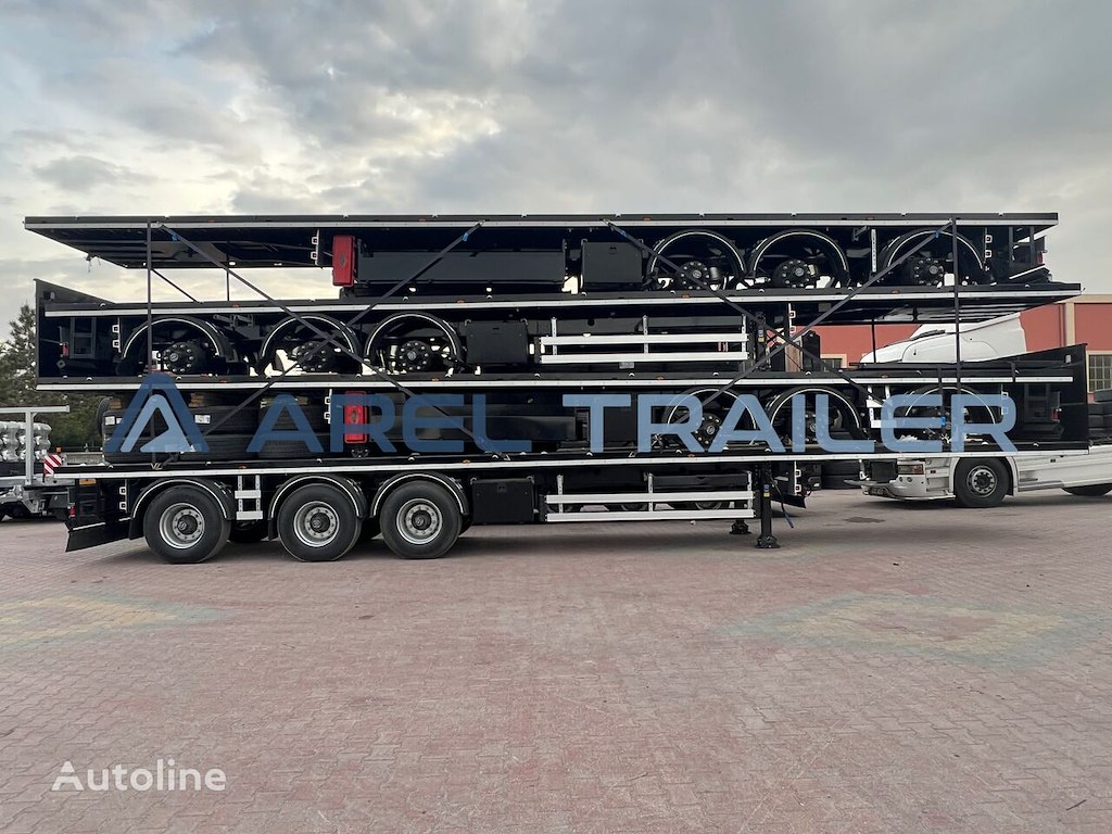 Nova Arel Trailer PLATFORM FLATBED SEMI TRAILER CUSTOMIZE STEERING AXLE SLIDING poluprikolica platforma