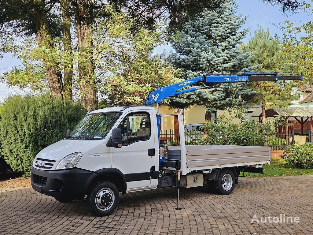 IVECO Daily 35c-15 Skrzynia 3.80M + HDS Amco Veba 703/2S Klima ! Bez K kamion s ravnom platformom < 3.5t