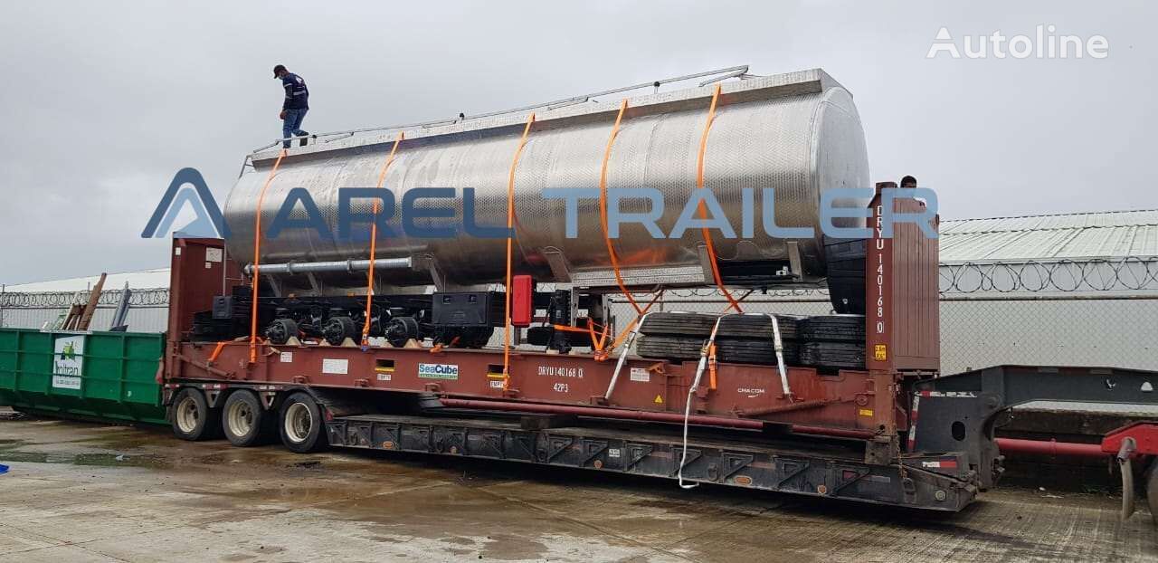 Nova Arel Trailer STAINLESS STEEL ALCOHOL TANKER SEMI TRAILER cisterna za prevoz hrane