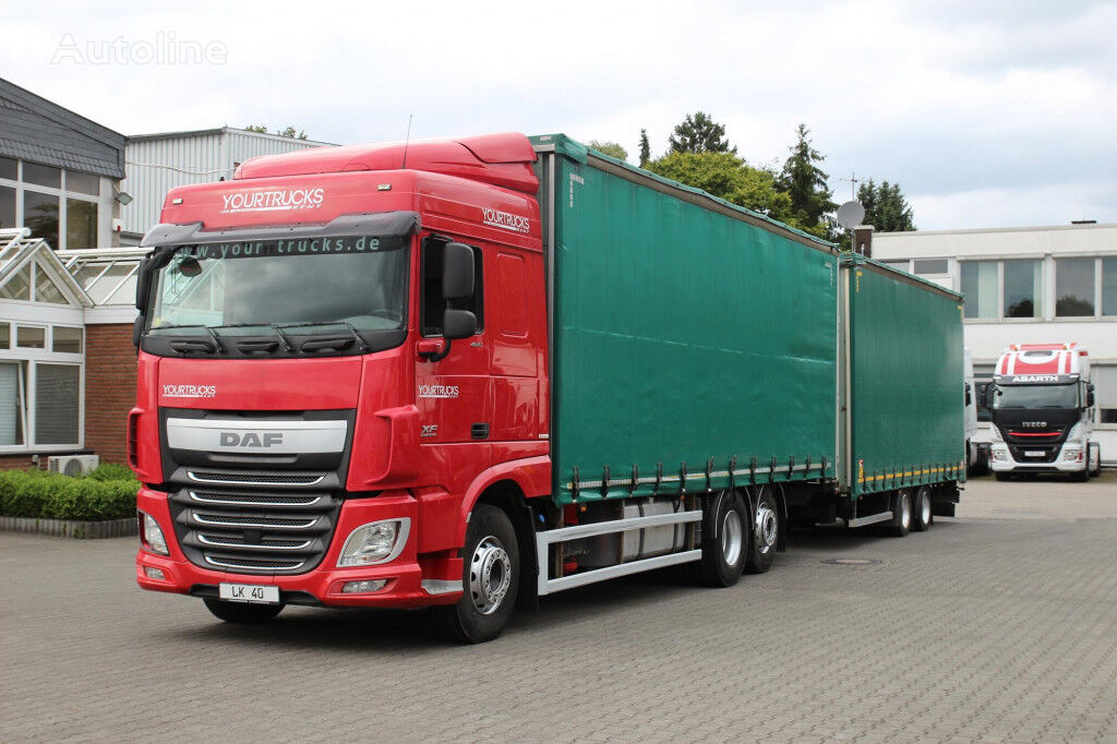 DAF XF 460 SC 6x2 Jumbo Zug Retarder Hubdach 120m³ kamion s ceradom