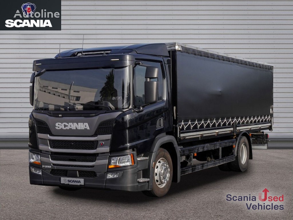 Scania P 250 B4x2NA - Pritsche / Plane / PortaltÃŒren kamion s ceradom