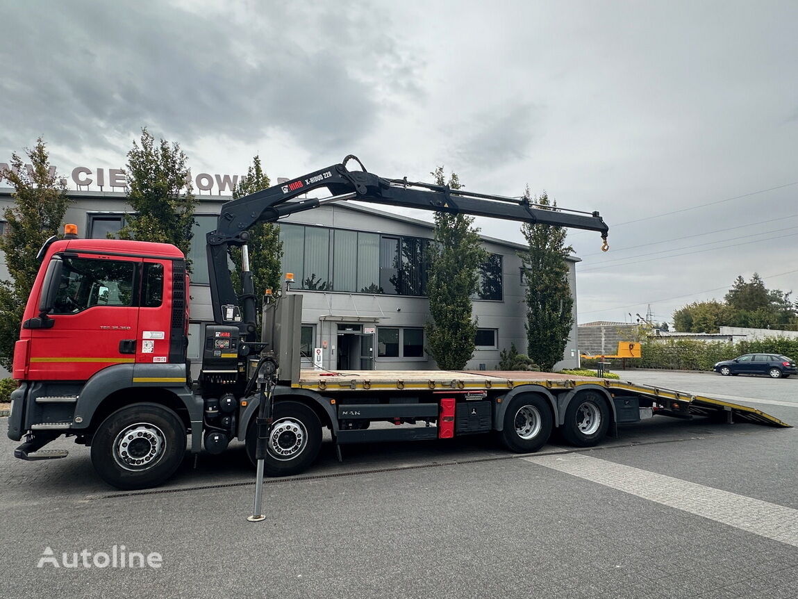 MAN TGS 35.360 E6 8×2 / HDS HIAB X-HIDUO 228 E-2 / Tow truck / 2018 autotransporter