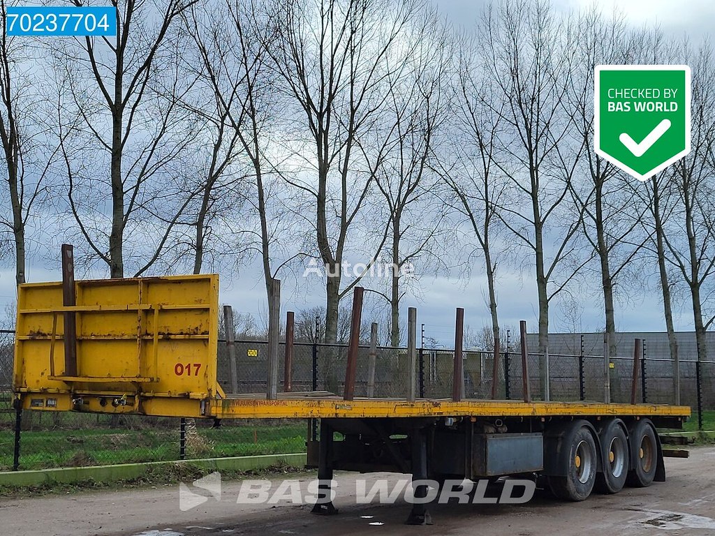 Nooteboom O-42 VV 3 axles NL-Trailer 7.Mtr extendable SAF poluprikolica sa ravnom platformom