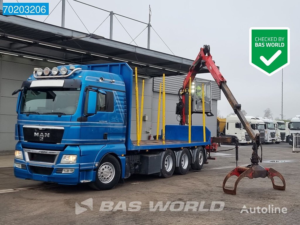 MAN TGX 35.540 8X4 Palfinger Epsilon E110Z96 Z-Crane Holztransport E kamion za prevoz drva