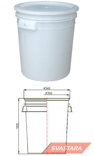 Kanta za med od polipropilena 25 kg - ZLATARPLAST