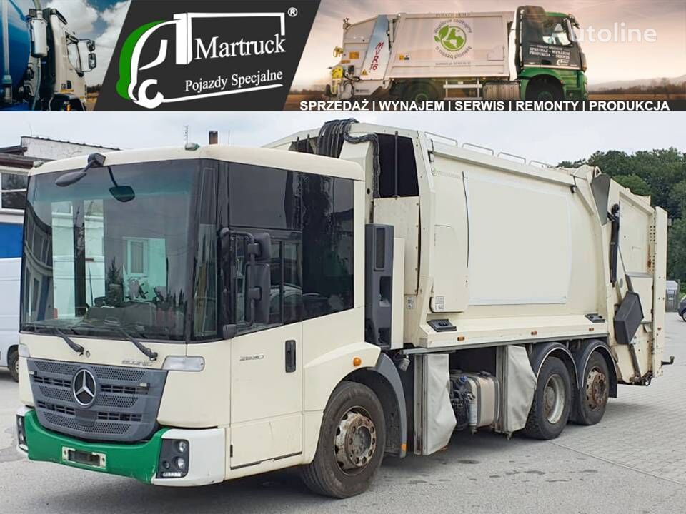 Mercedes-Benz Econic 6x2 śmieciarka 2 komorowa z zasypem 110L-1100L, sprzedaż, kamion za smeće