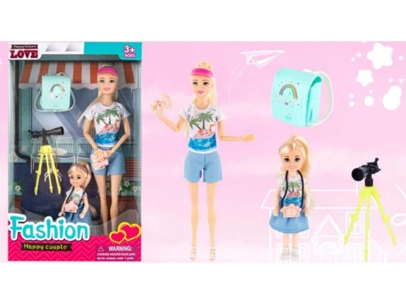 HK Mini Lutka mama i devojčica sa teleskopom